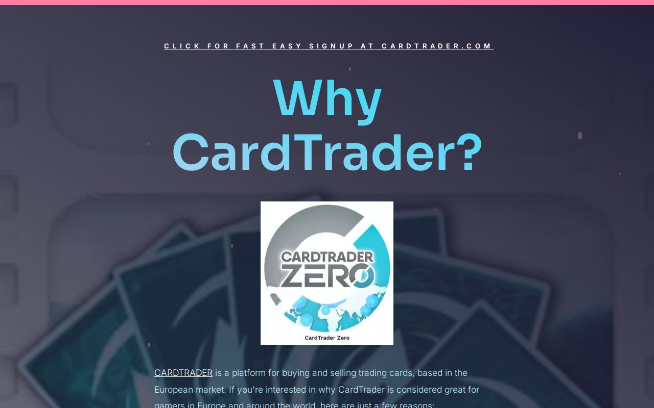 Why CardTrader?